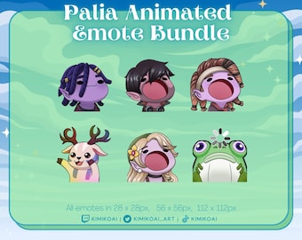 Palia Emote Mega Bundle, Animated and Static Emotes, for Streamers ...
