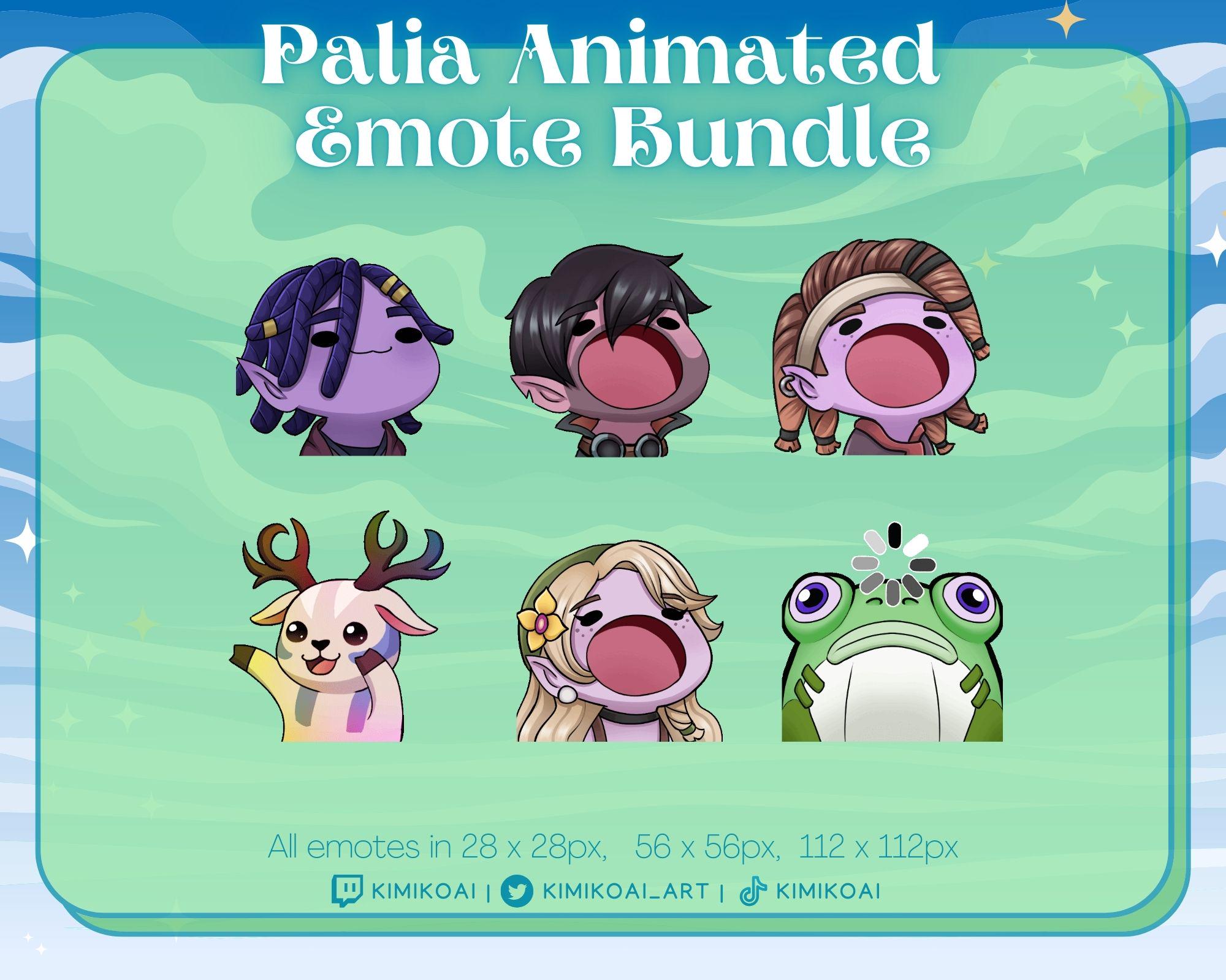 Palia Animated Emote Bundle, Cozy Gaming Character Emotes, for ...