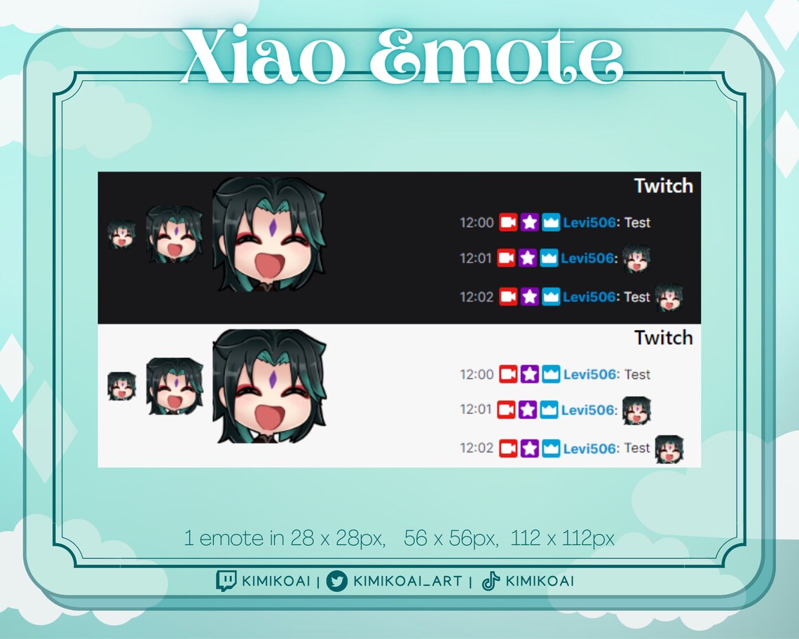 Genshin Impact Xiao Happy Smile Emote, Twitch, Discord, Youtube, Anime ...