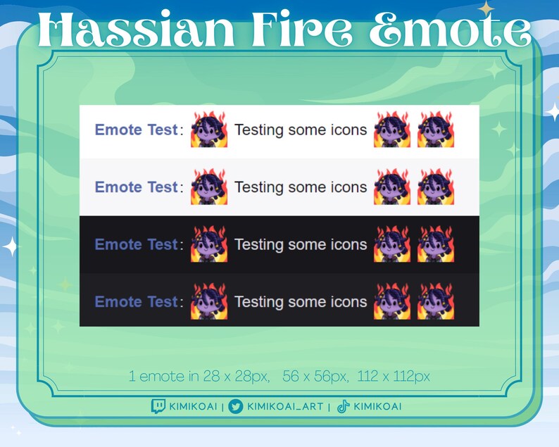 Palia Hassian This is Fine Fire Emote for Twitch - Etsy