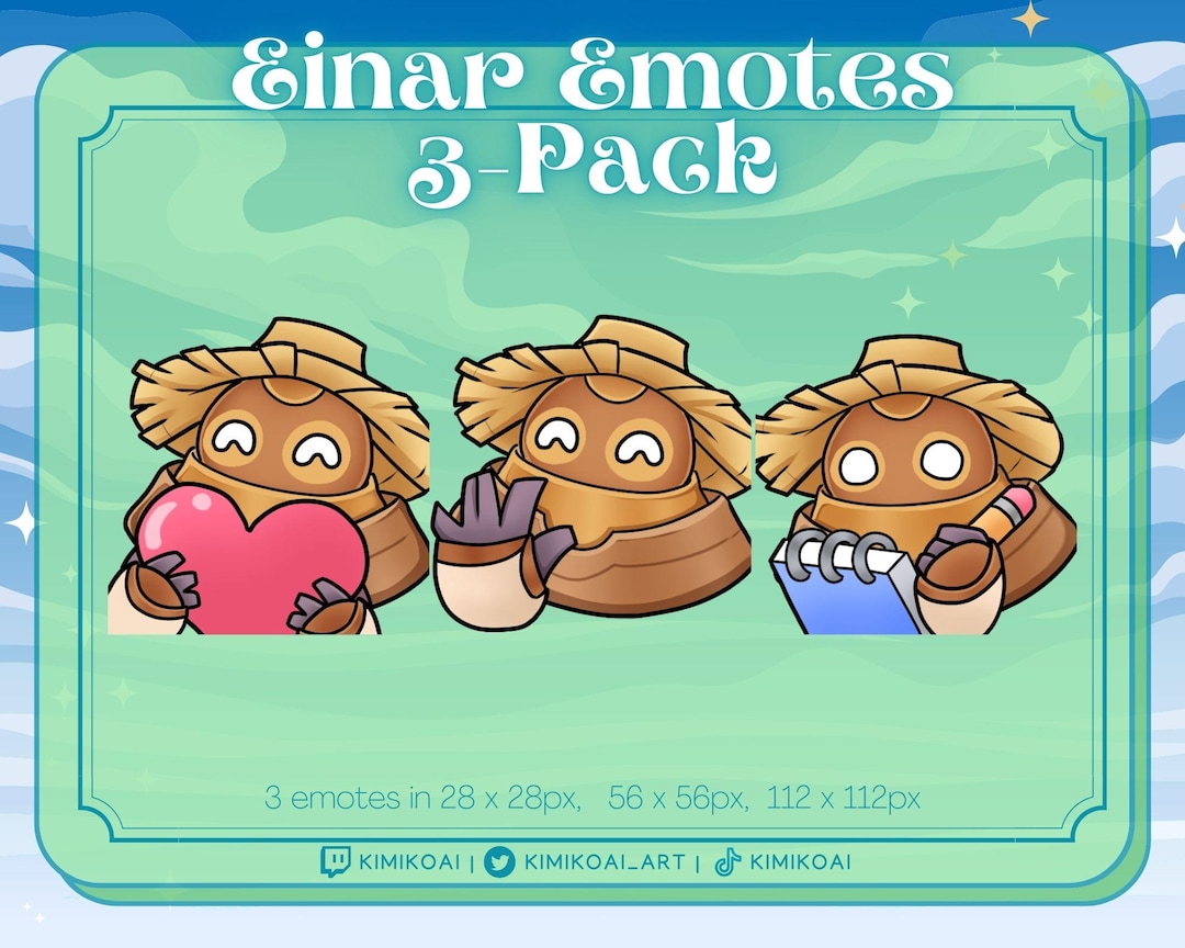 Palia Einar Emote 3 Pack, Heart, Love, Wave, Greet, Notes, Writing ...