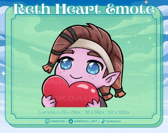 Palia Reth Emote 3 Pack, Heart, Love, Innocent, Pray, Sleepy, Tired for ...