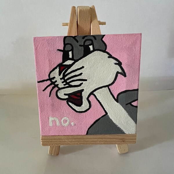 Bunny Meme Painting - Etsy