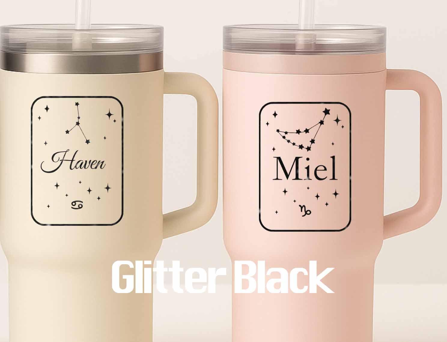 Custom Zodiac Tarot Tumbler Decal – Personalized Name + Constellation ...