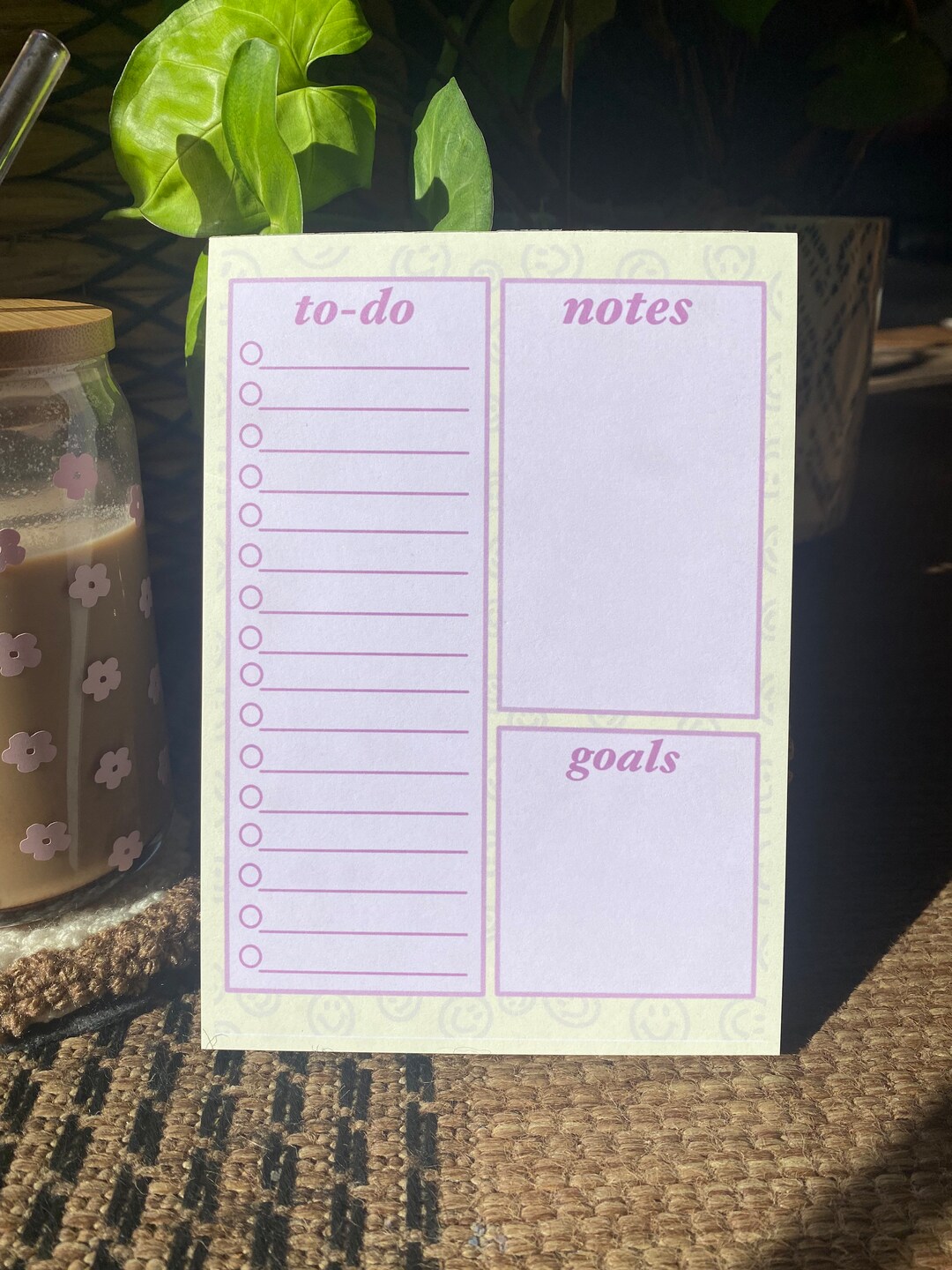 Smiley Face Notepad - Etsy