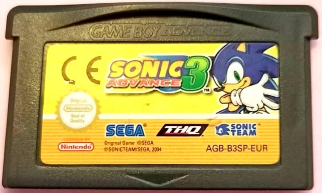 Vintage 2004 Sonic Advance 3 Nintendo Gameboy Advance GBA Retro Genuine ...
