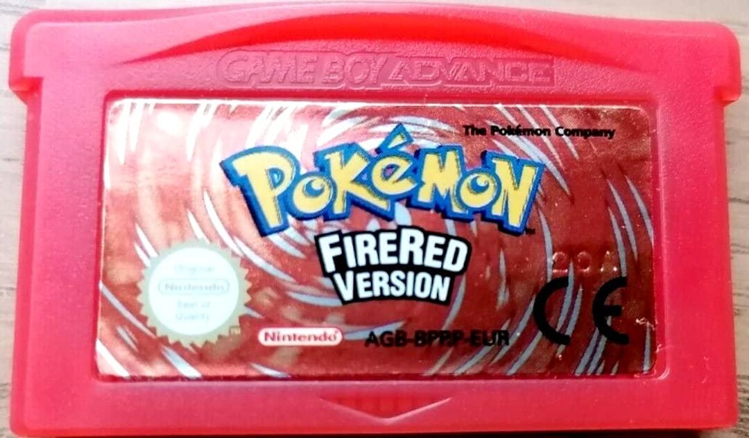 Vintage 2004 Pokemon Fire Red Nintendo Gameboy Advance GBA Retro ...