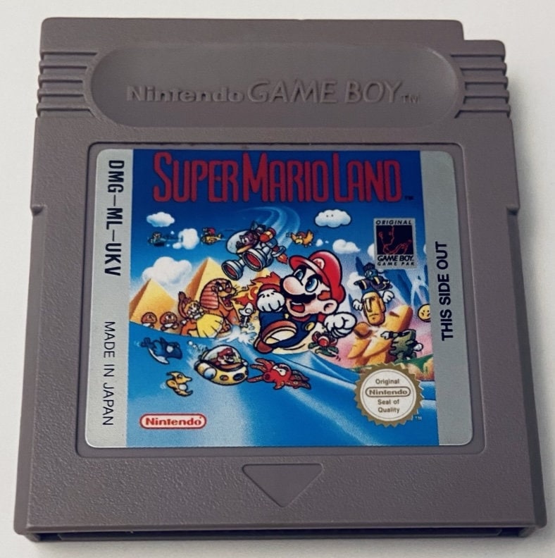 Vintage 1990 Super Mario Land Gameboy Game Boy Nintendo Retro Genuine ...