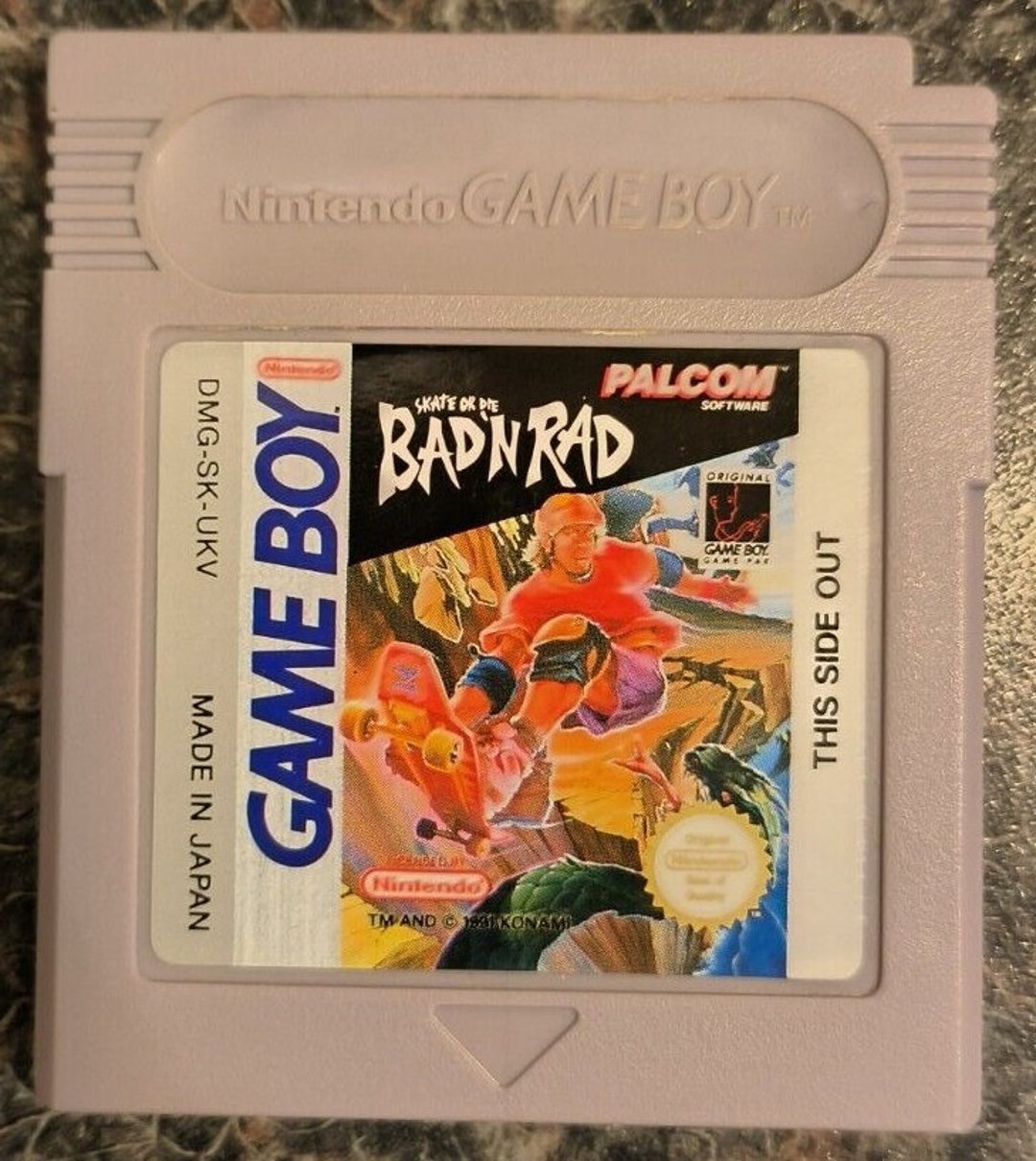 Vintage 1991 Skate or Die Bad 'n Rad Gameboy Nintendo Retro Genuine ...