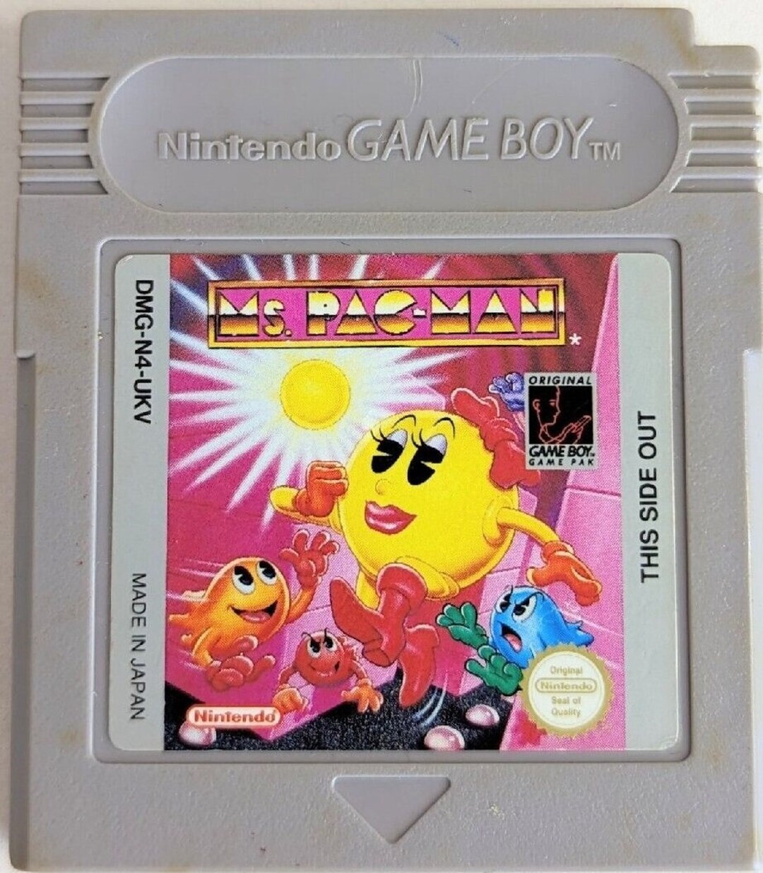 Vintage 1993 Ms Pac-man Gameboy Nintendo Retro Genuine Video Game ...