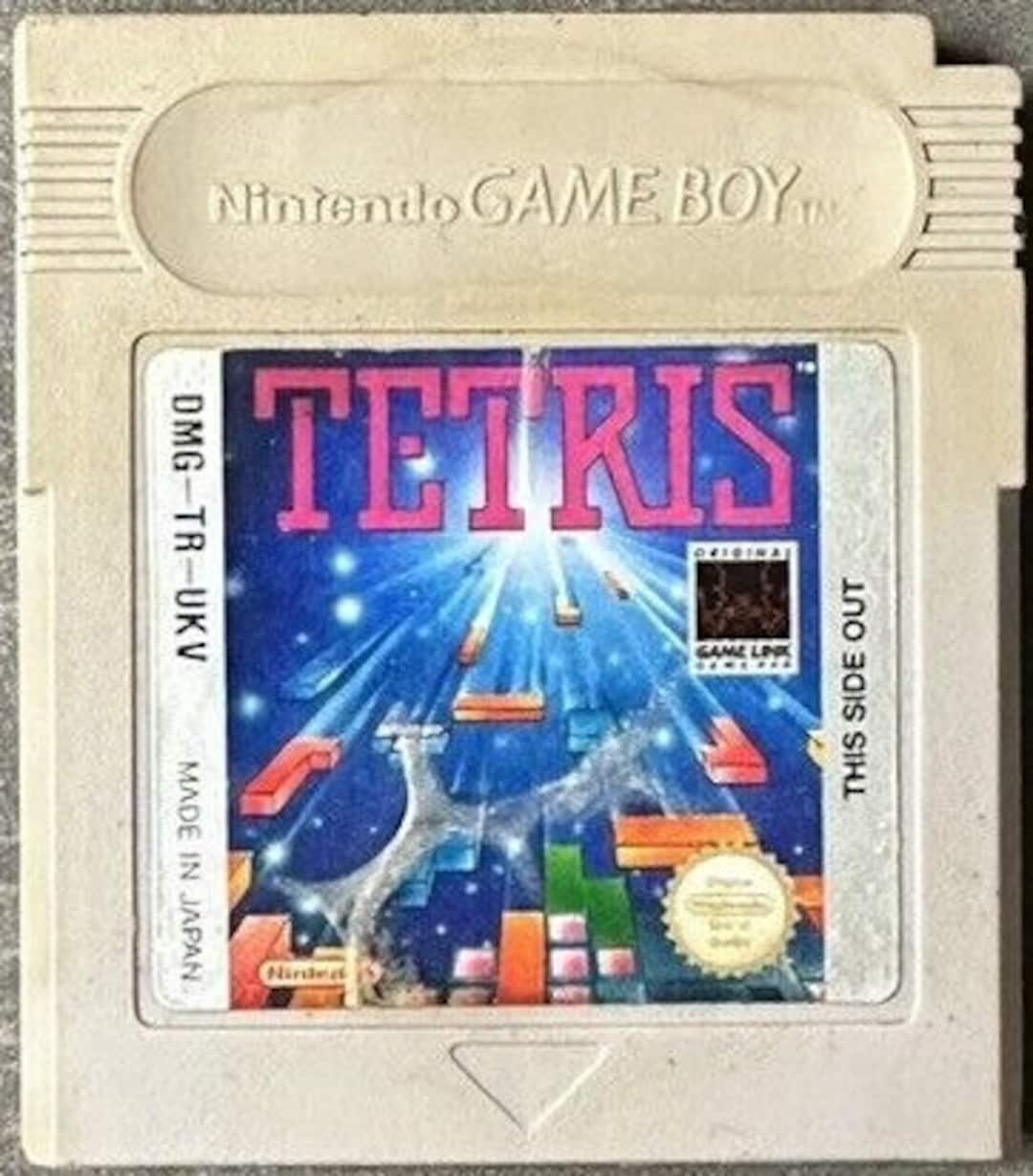 Vintage 1990 Tetris Gameboy Genuine Game Boy Nintendo Retro Video Game ...