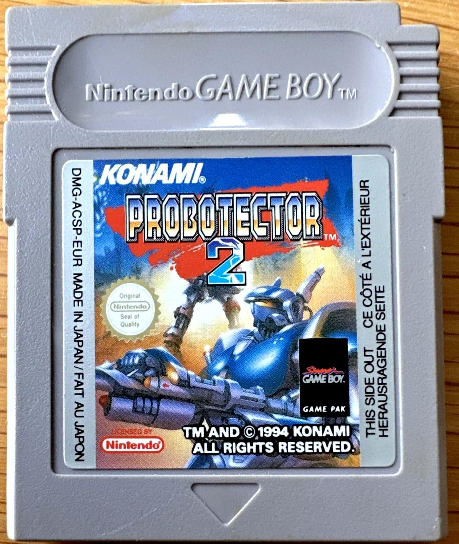 Vintage 1995 Probotector 2 Gameboy Nintendo Retro Genuine Video Game ...