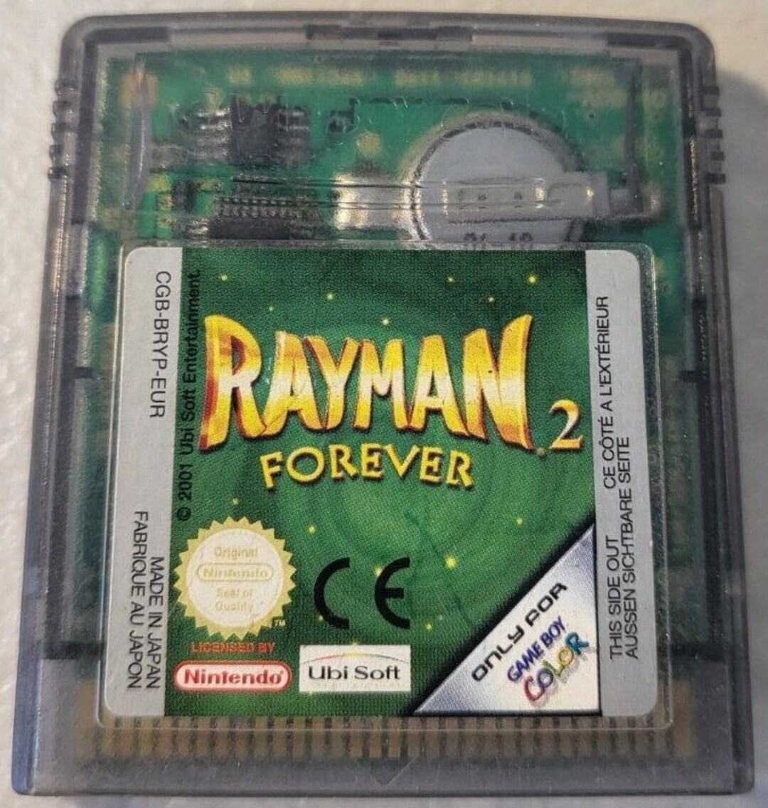 Vintage 2001 Rayman 2 Forever Gameboy Color Nintendo Retro Genuine ...