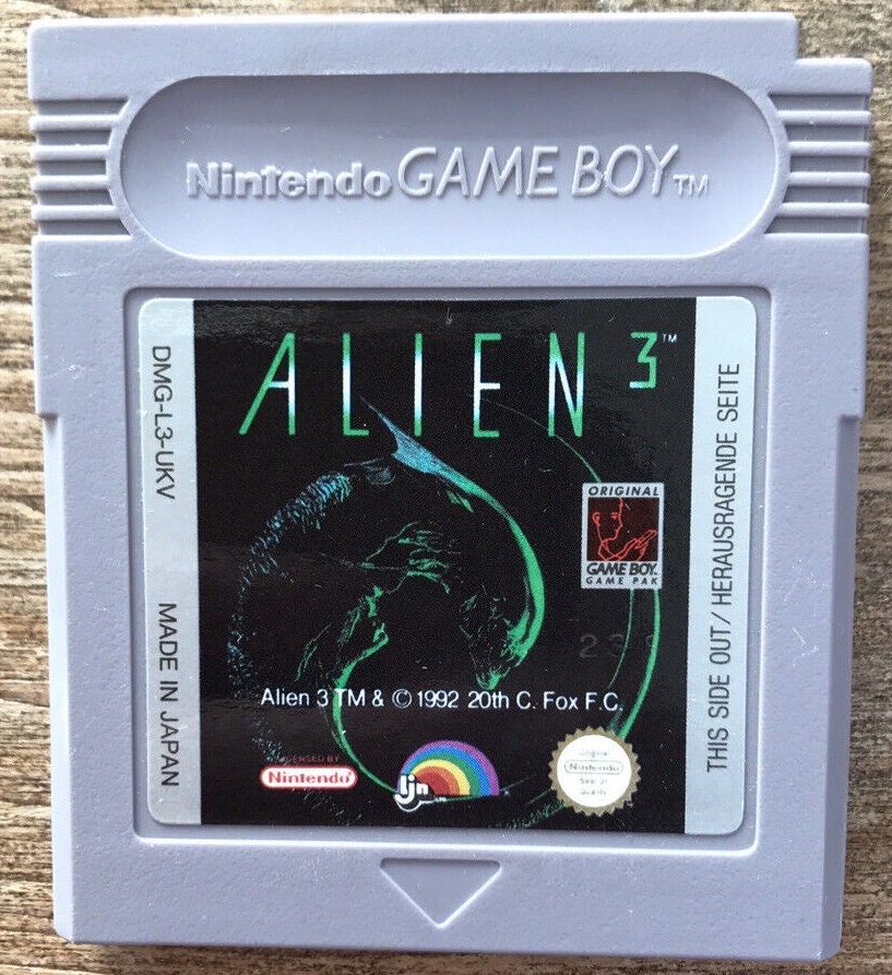 Vintage 1993 Alien 3 Gameboy Nintendo Retro Genuine Video Game ...