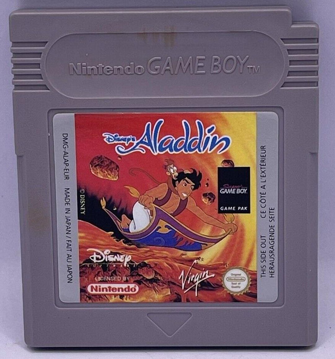Vintage 1994 Aladdin Gameboy Nintendo Retro Genuine Video Game ...