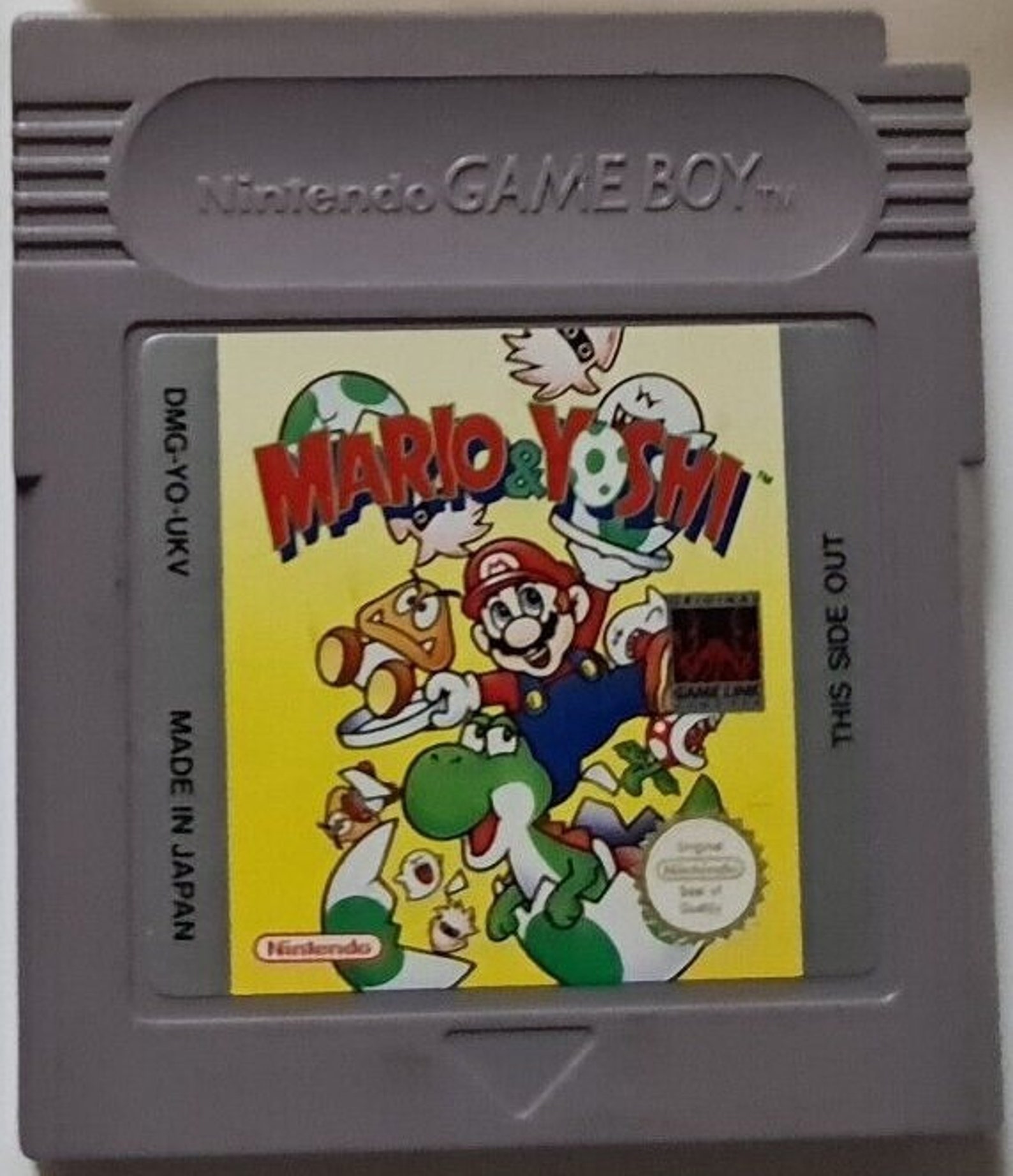 Vintage 1992 Mario & Yoshi Gameboy Nintendo Retro Genuine Video Game ...