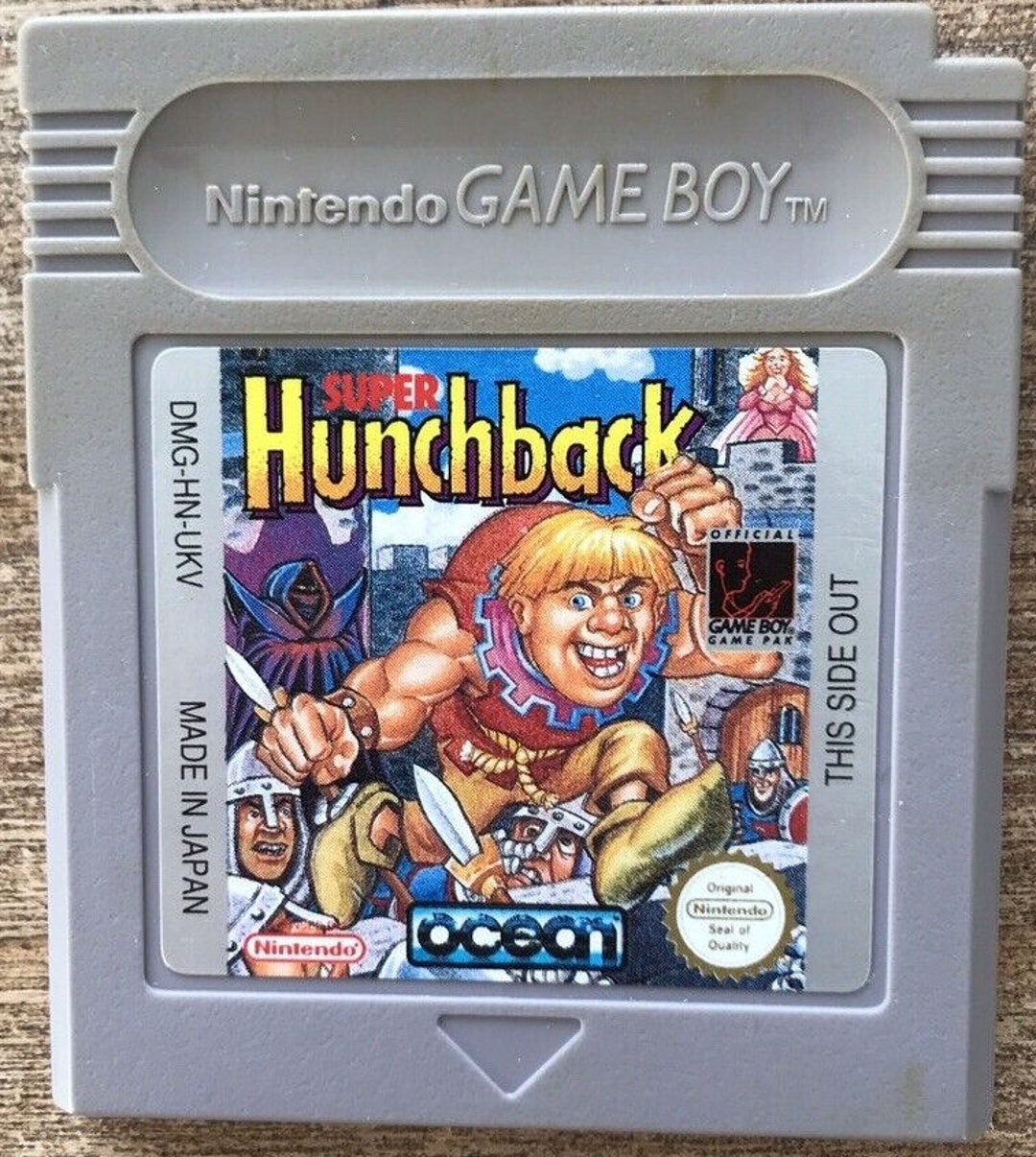 Vintage 1992 Super Hunchback Starring Quasimodo Gameboy Nintendo Retro ...