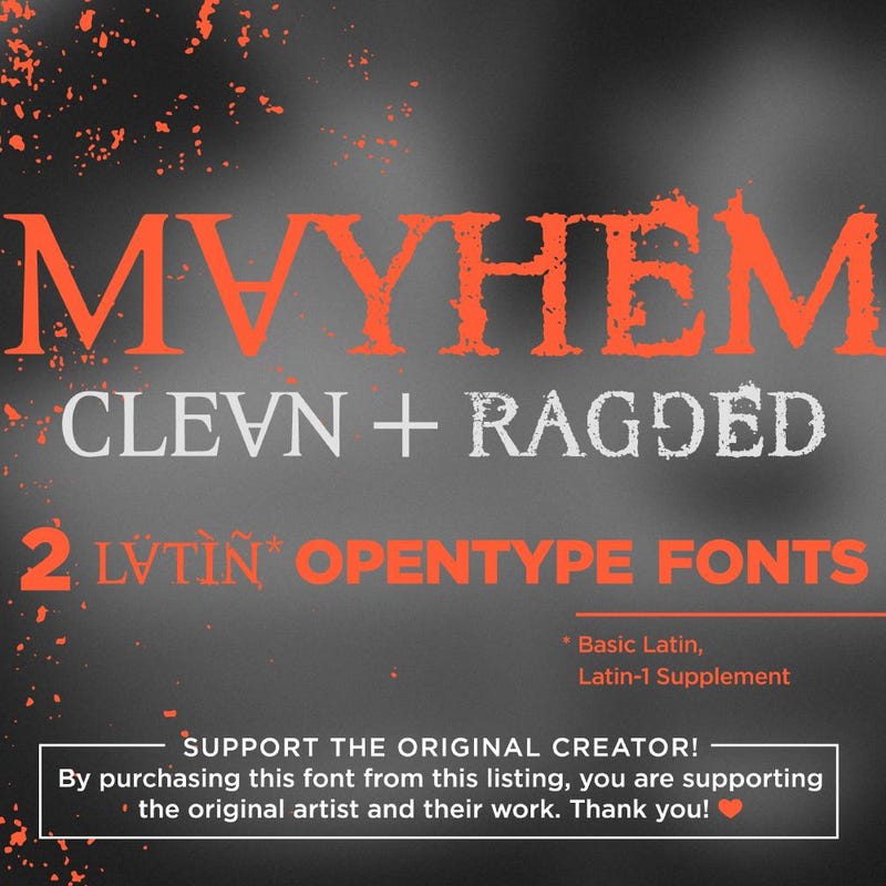 Mayhem Wall Art - Etsy