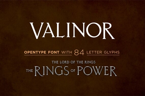 Lord of the Rings of Power Font Lotr Lotrrop Letters Ai - Etsy UK