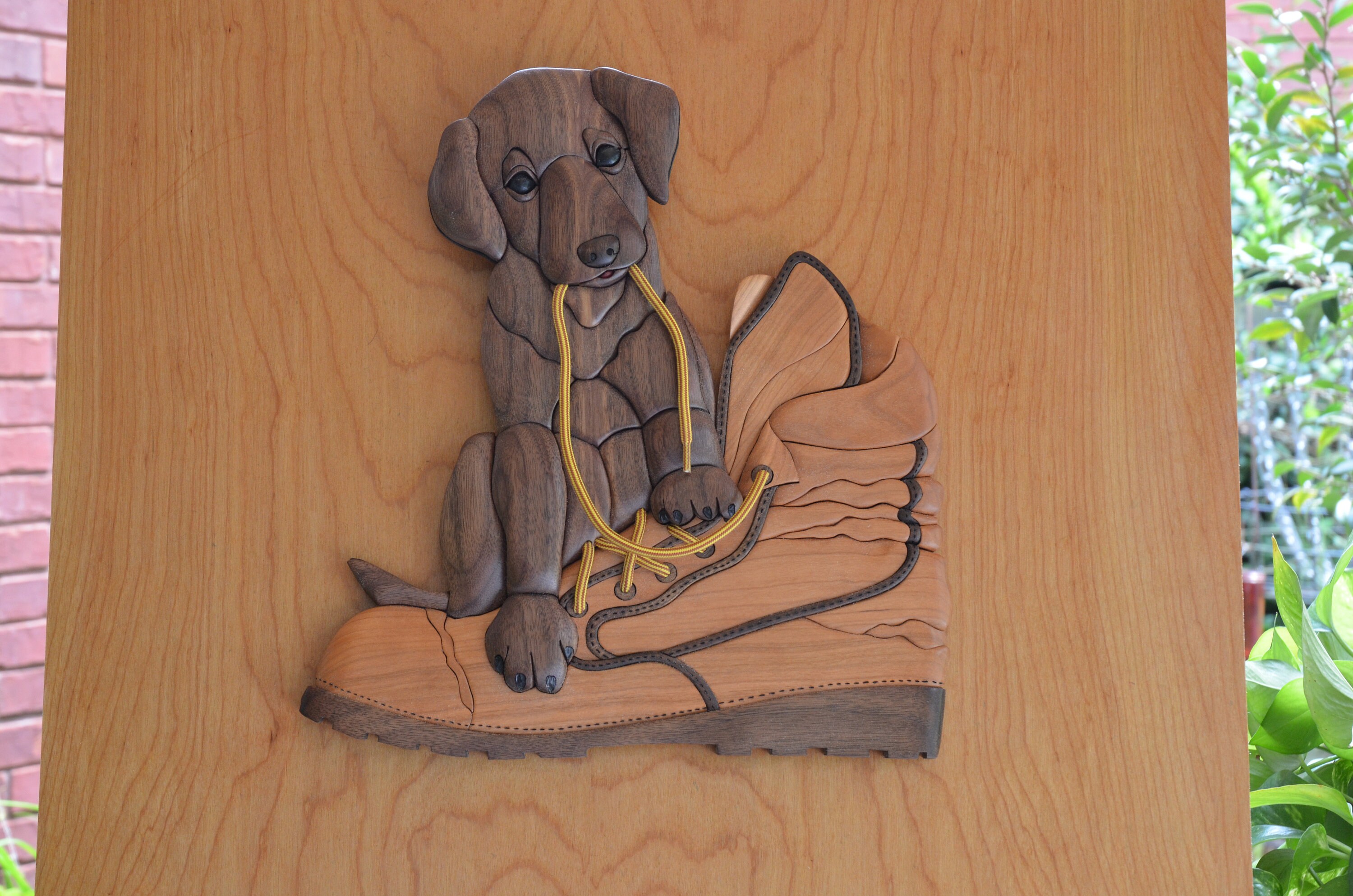 Lab Puppy and Boot Intarsia - Etsy