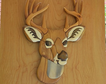 Deer Intarsia - Etsy