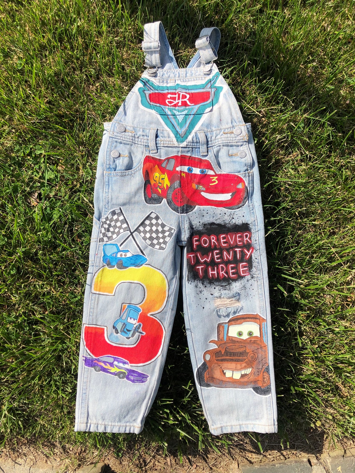 Custom Hand Painted Long Overalls - Etsy