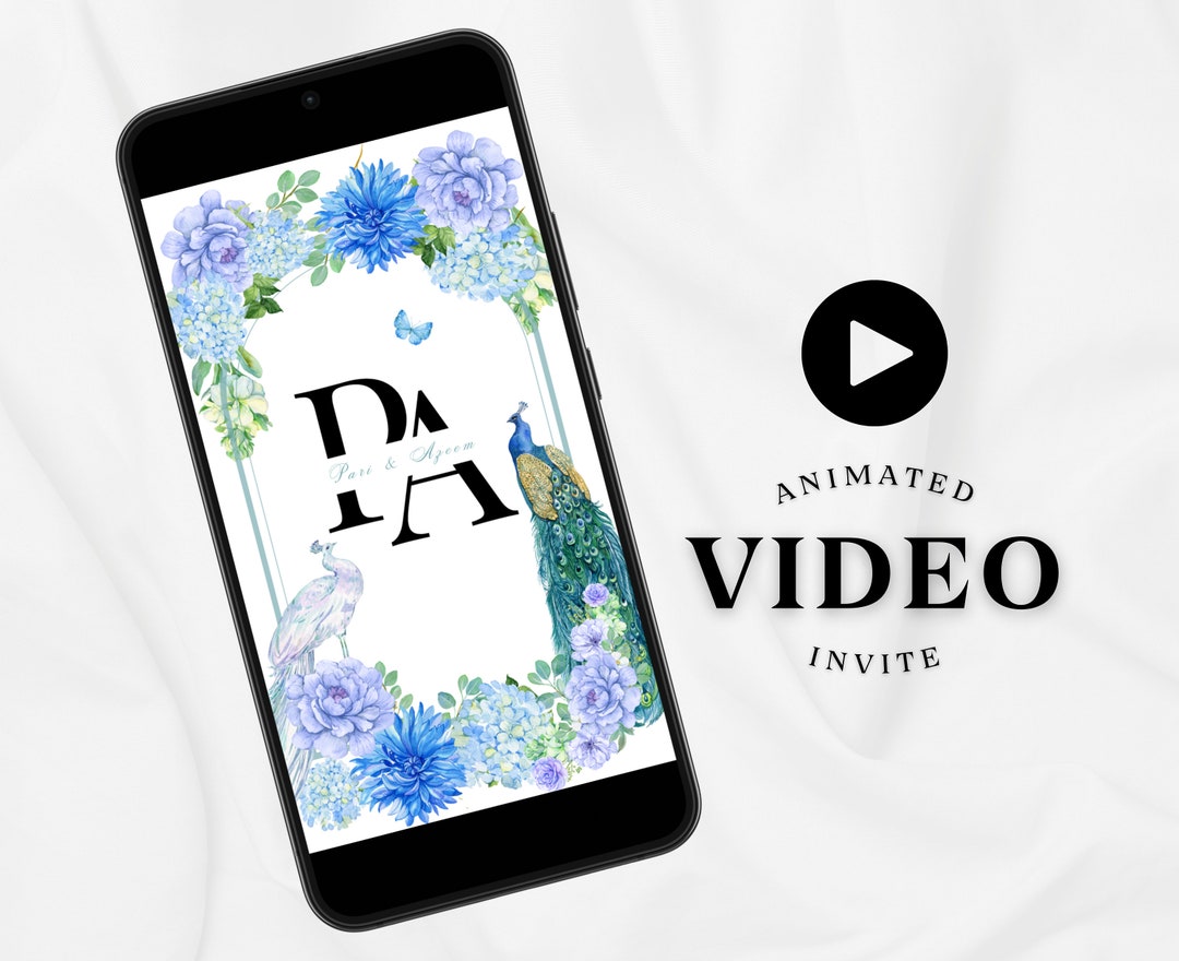Muslim Wedding Invitation Digital Nikkah Video Custom Animated Nikah ...