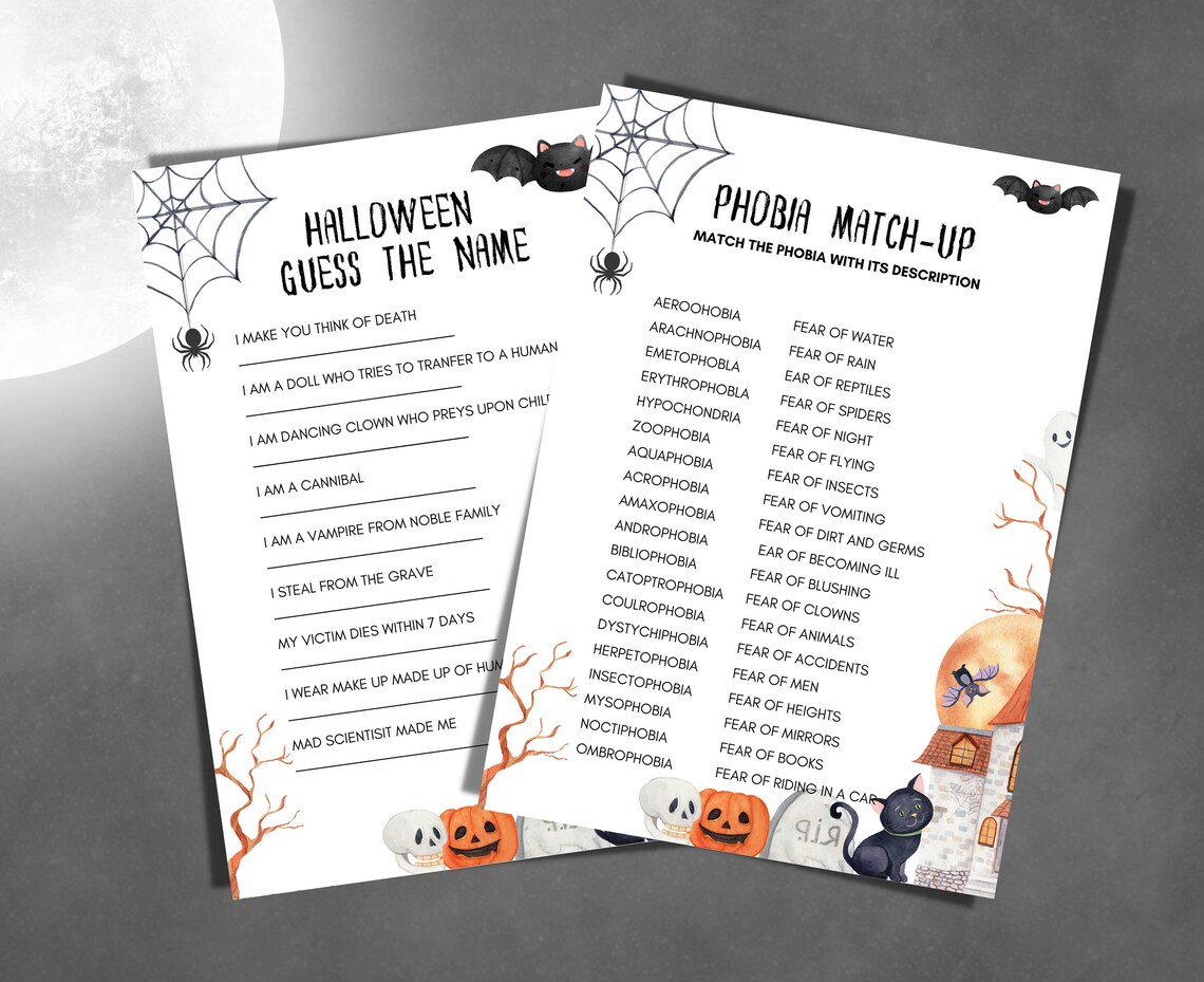 15 Halloween Activities Halloween Printables Games Halloween - Etsy