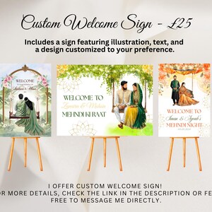 Walima Welcome Sign Indian Welcome Sign Customizable Ceremony Signage ...