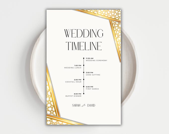 Muslim Wedding Program, Nikkah Timeline Poster, Nikkah Program & Nikkah ...