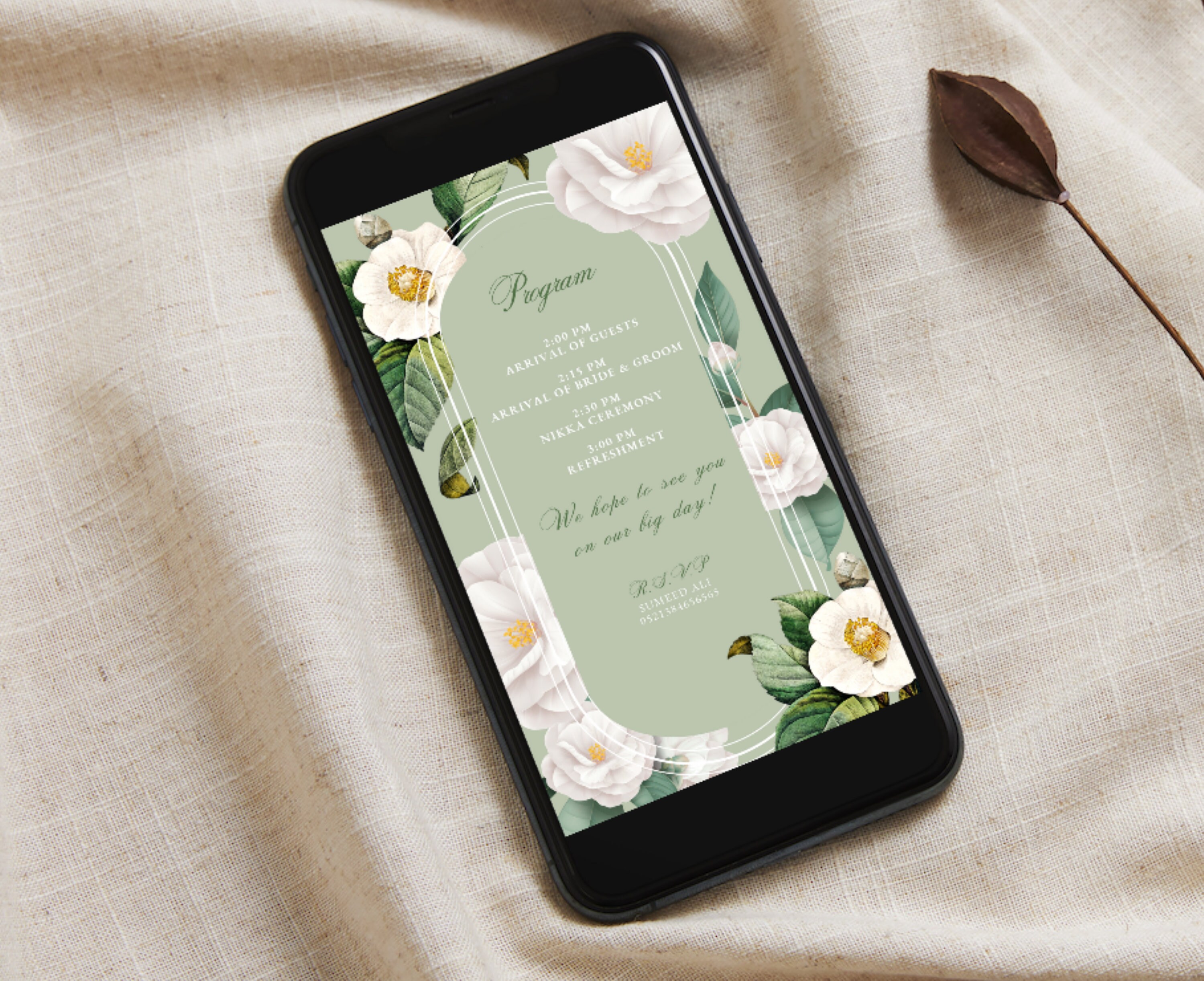 Muslim Wedding Invitation Digital Video Custom Animated Nikah Invite ...