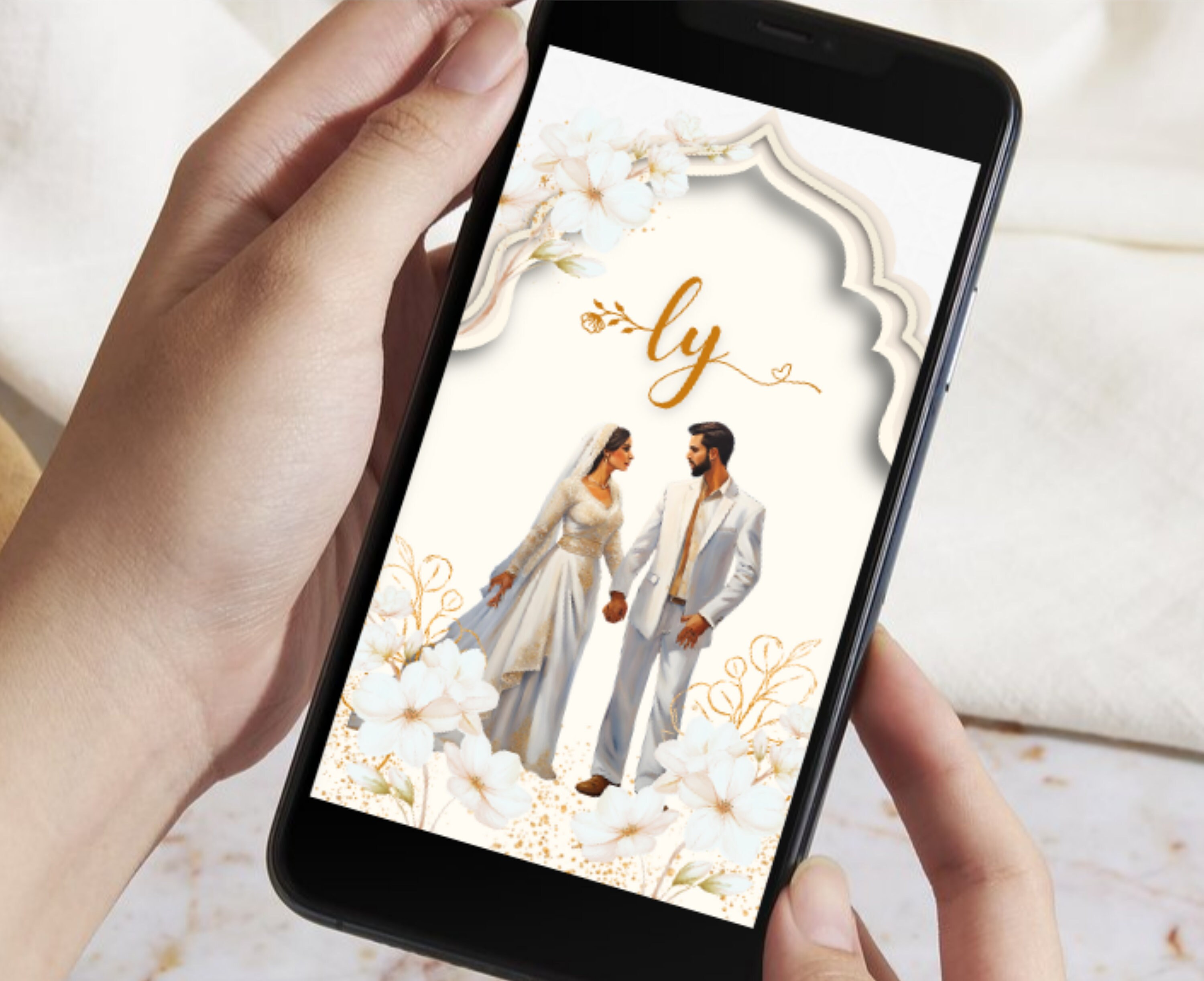 Arab Wedding Invitation Nikkah Invitation Digital Muslim Wedding ...