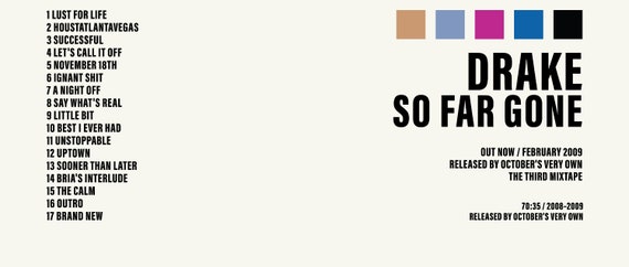 So Far Gone Tracklist