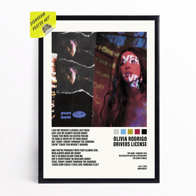 Olivia Rodrigo, Drivers License Poster