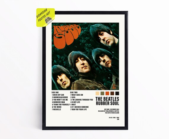 Beatles Rubber Soul Album Cover
