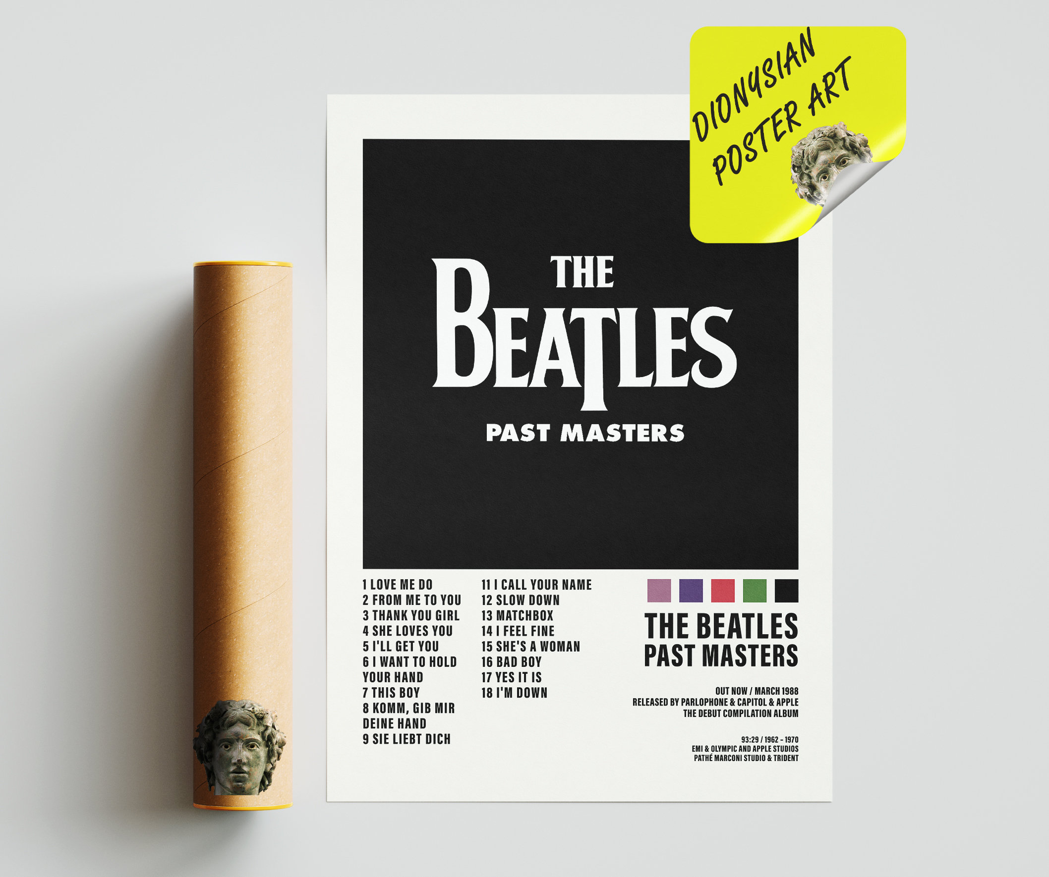 Beatles Past Masters Album Cover