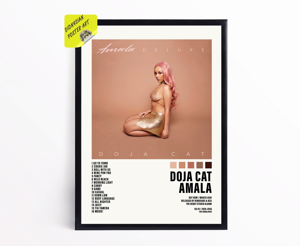 Doja Cat Amala Deluxe Version Poster Album Cover Poster Etsy Singapore