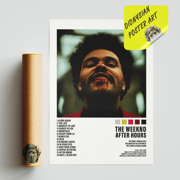 The Weeknd Poster After Hours - Etsy