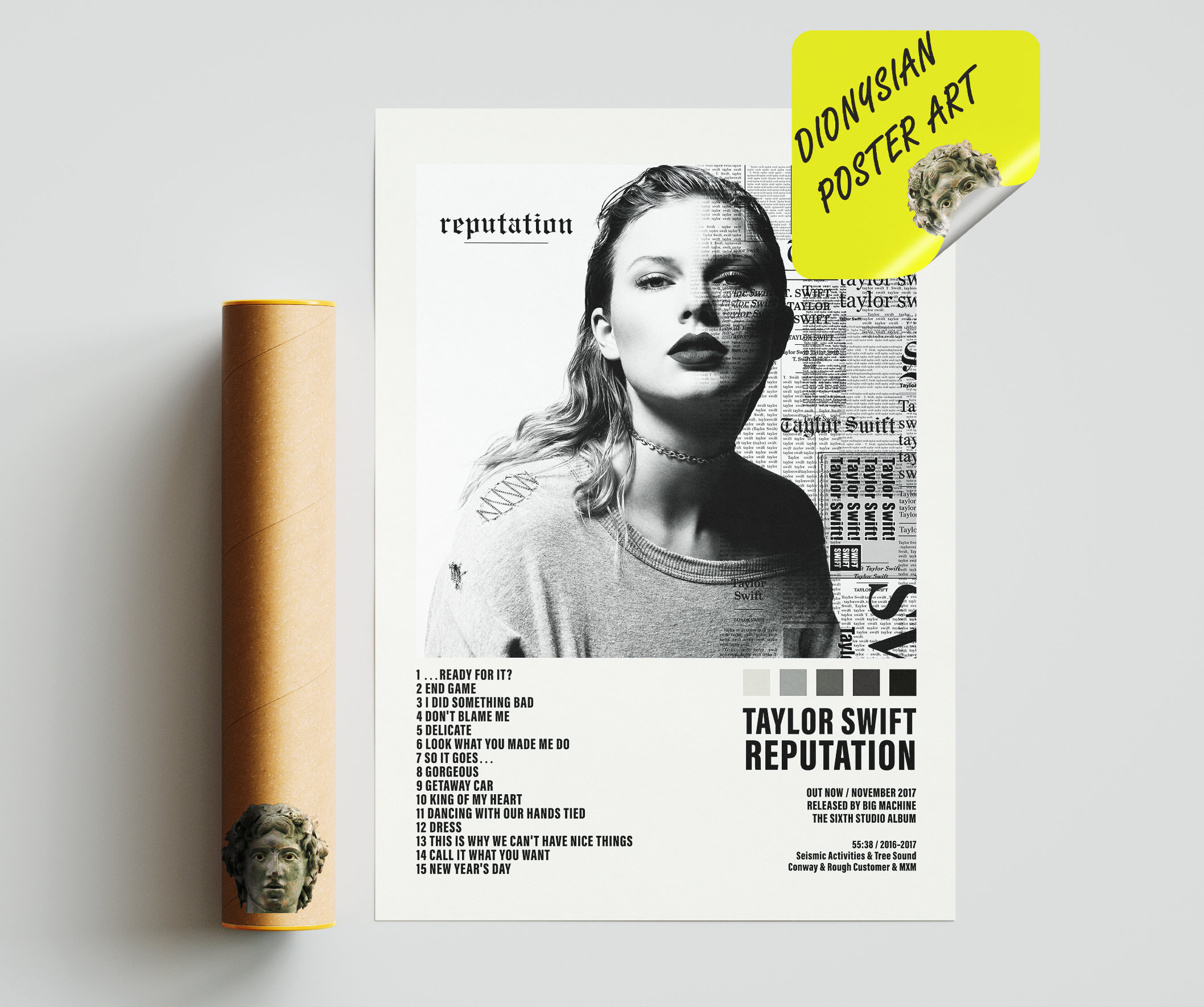 Taylor Swift Red Dress Poster