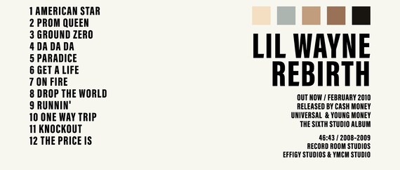 Lil Wayne Rebirth Album Cover