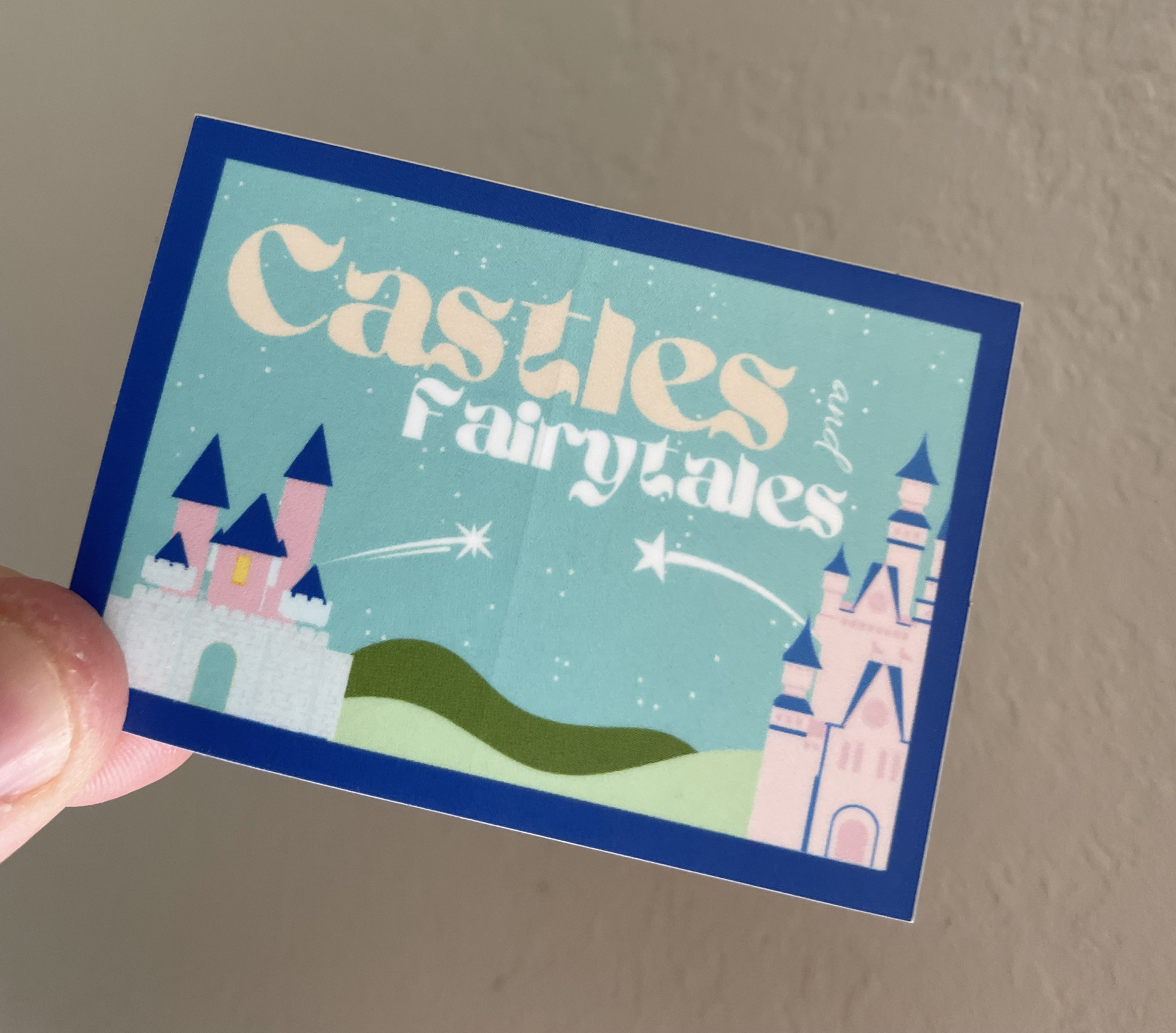 Castles and Fairytales Disney Postcard Sticker | Laptop | Hydroflask ...