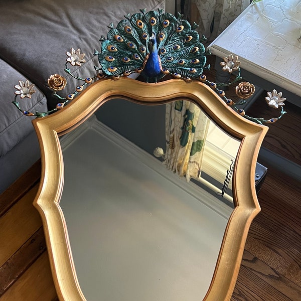Peacock Mirror - Etsy