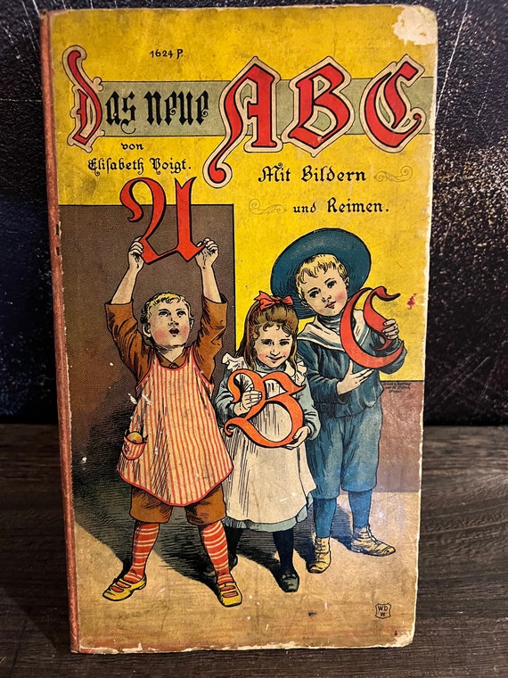 Antique German Children's Book Das Neue Abc's With St. - Etsy