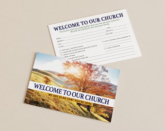 Visitor Cards Church - Etsy