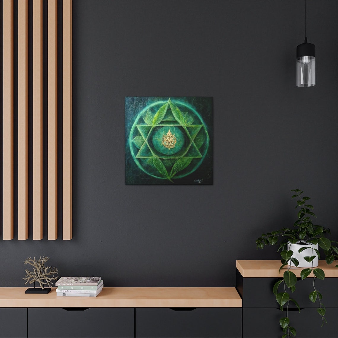Green Shiva Yantra Wall Art Lord Shiva Wall Art Shani Yantra - Etsy UK