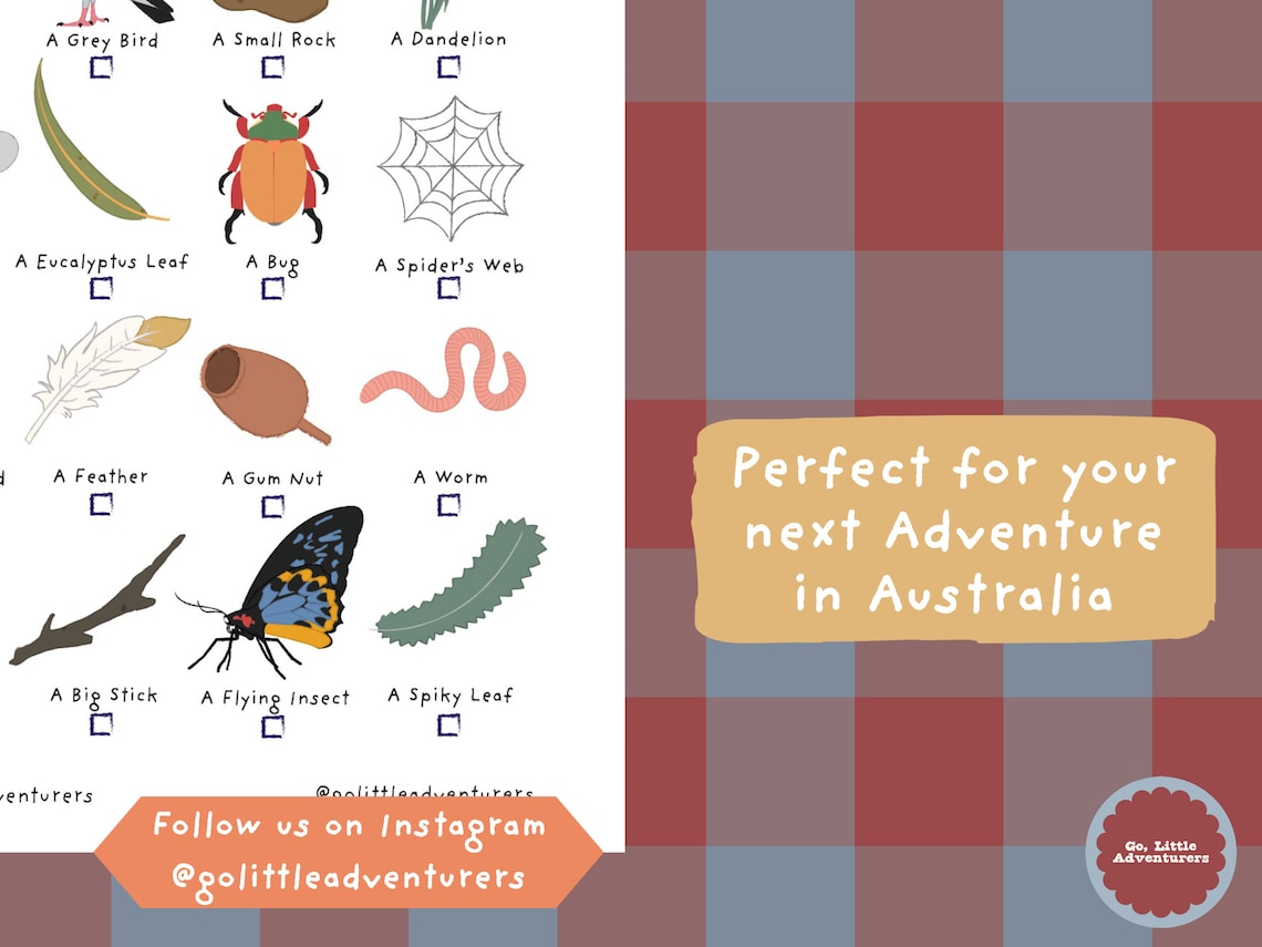Ispy AUSTRALIAN NATURE Scavenger Hunt Printable Bush Walk Activity for ...