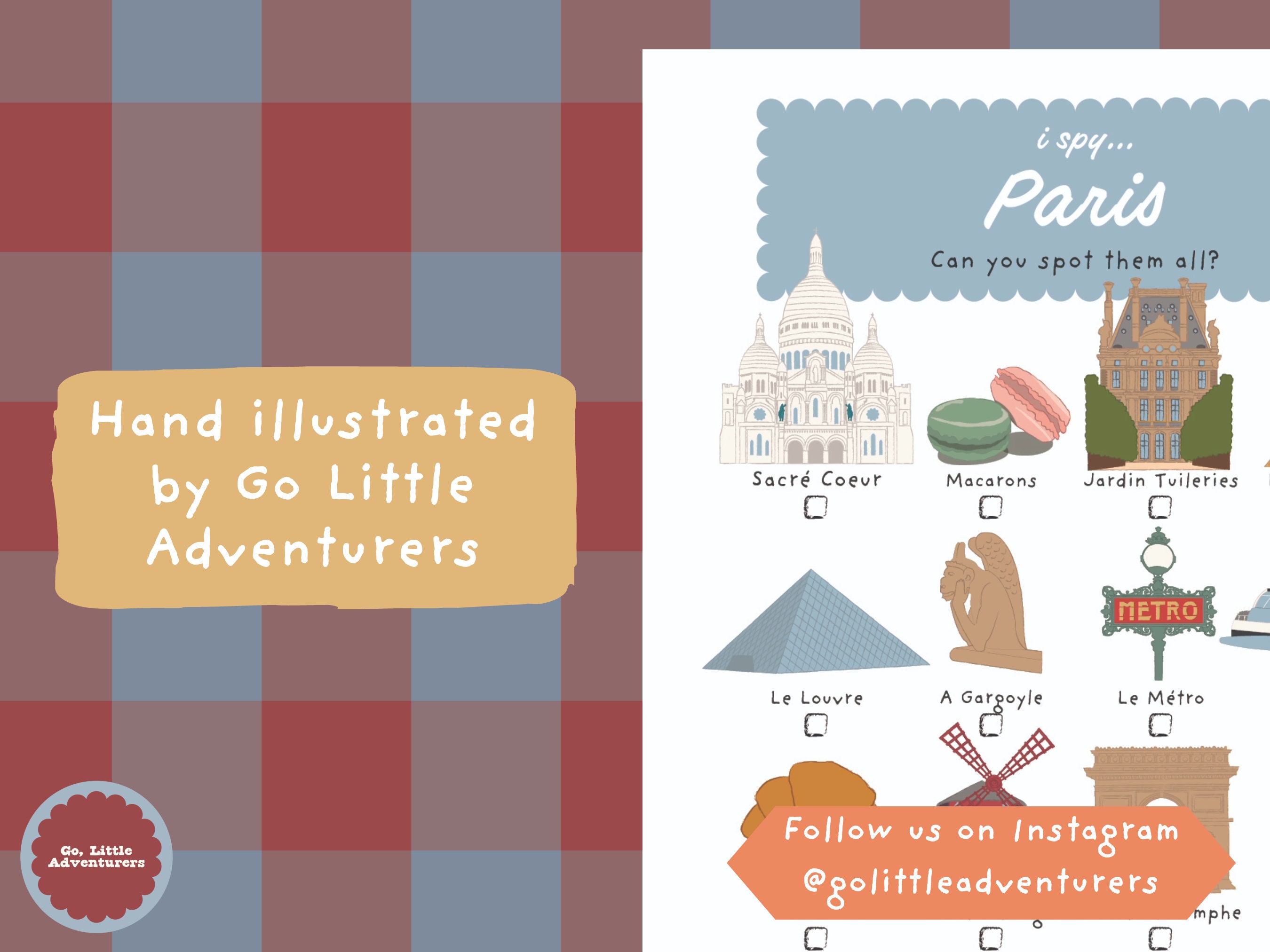 Ispy PARIS Scavenger Hunt ~ Printable Travel Activity for Kids and ...