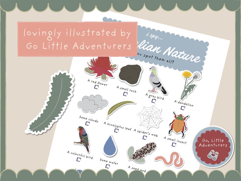 Ispy AUSTRALIAN NATURE Scavenger Hunt Printable Bush Walk - Etsy