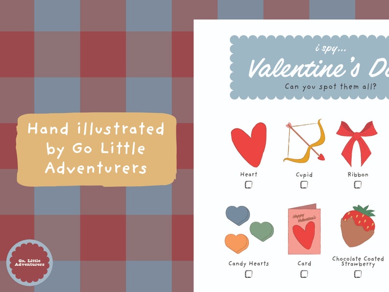 Ispy VALENTINE'S DAY Scavenger Hunt ~ Printable Seasonal Activity for ...