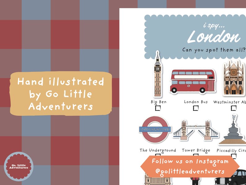 Ispy LONDON Scavenger Hunt Printable Travel Activity for - Etsy